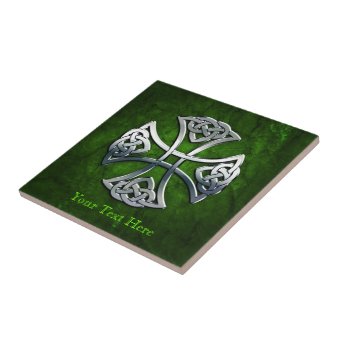 Personalized Celtic Cross Ceramic Tile | Zazzle