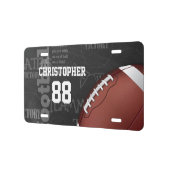 Personalized Chalkboard American Football License Plate | Zazzle