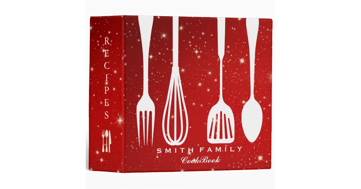 Personalized Chalkboard Family Recipe Cookbook Binder | Zazzle