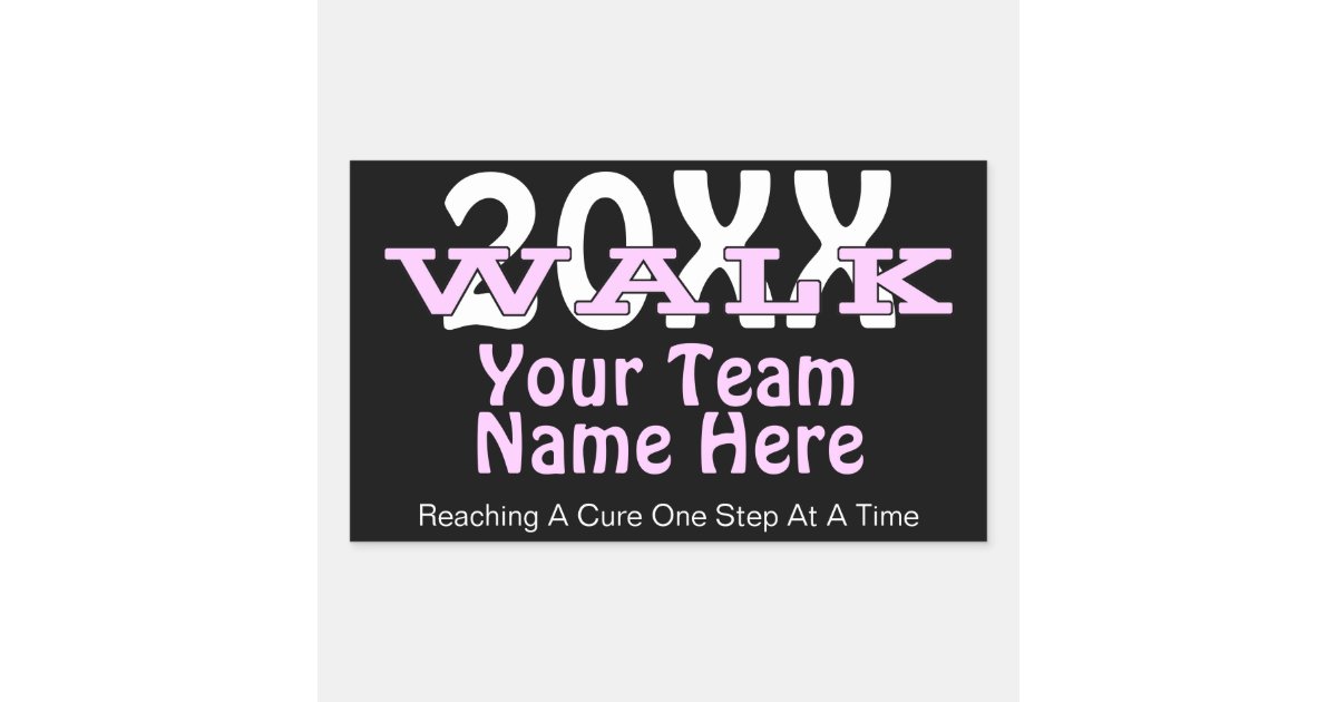 Personalized Charity Walk Sticker | Zazzle