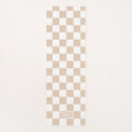 Personalized Checkered Light Neutral Yoga Mat | Zazzle