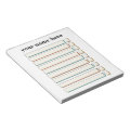 Personalized Checklist Planner Notepad | Zazzle