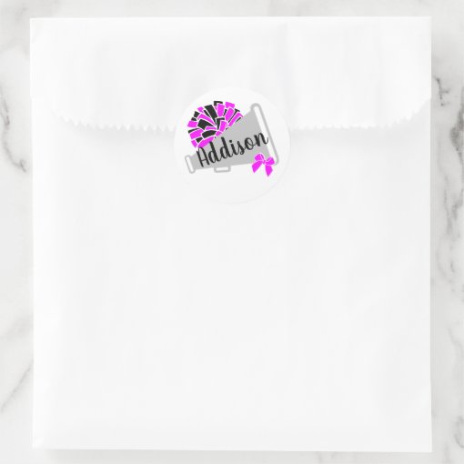 Personalized Cheer Stickers Cheerleader Sticker | Zazzle