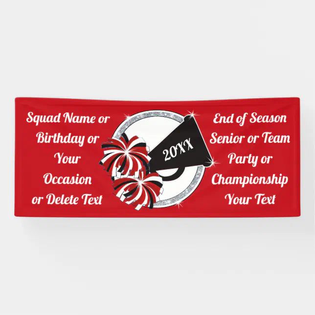 Personalized Cheerleading Banners with Your Text | Zazzle