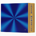 Personalized Cheerleading Binder, Blue and Gold 3 Ring Binder | Zazzle