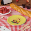 Personalized Cheeseburger Party Paper Plates | Zazzle