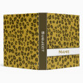 Personalized Cheetah Animal Print School Binder | Zazzle