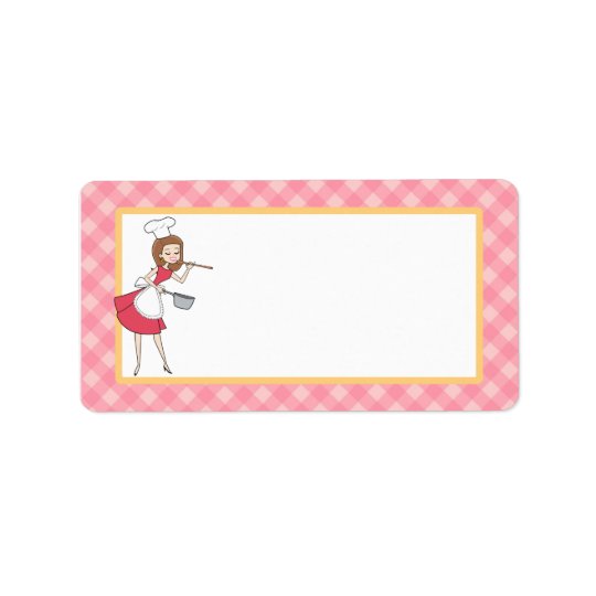 Personalized Chef Custom Label in Medium | Zazzle.com