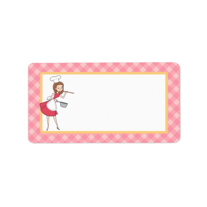 Personalized Chef Custom Label in Medium | Zazzle.com
