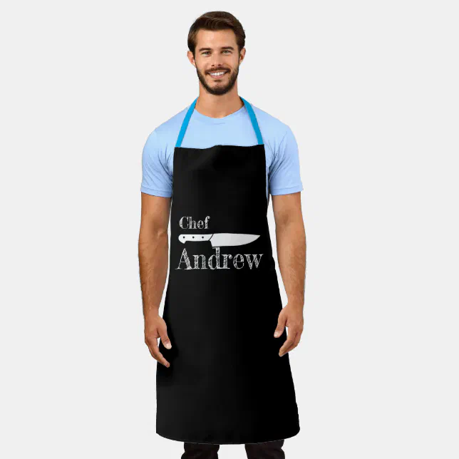 Personalized Chef Name Apron - Kitchen tool Design | Zazzle