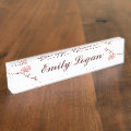 Personalized Cherry Blossom Desk Nameplate | Zazzle