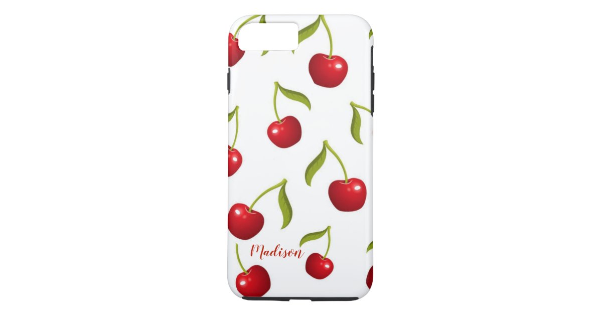 Personalized Cherry Phone Case | Zazzle