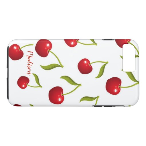 Personalized Cherry Phone Case | Zazzle