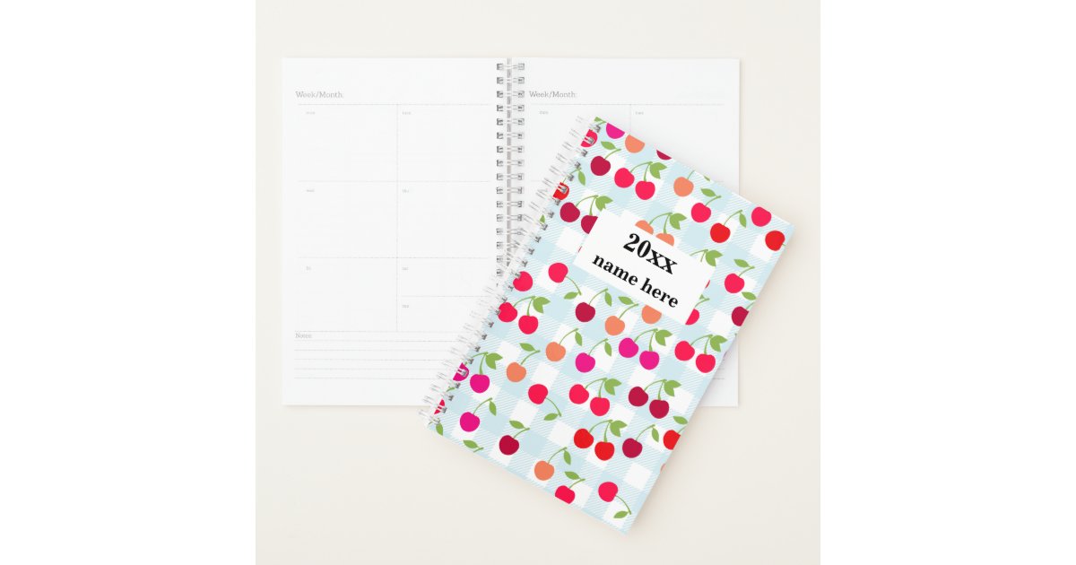 Personalized Cherry Planner | Zazzle