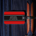 Personalized Cherry red travel luggage tag | Zazzle