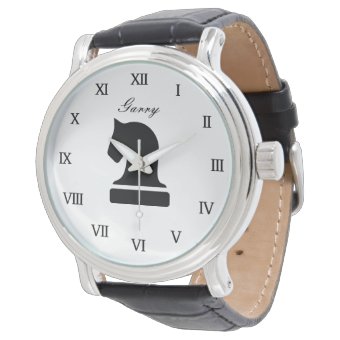 Personalized chess watch gift for adults and kids | Zazzle