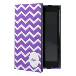 Personalized Chevron Stripe Purple Case For iPad Mini | Zazzle