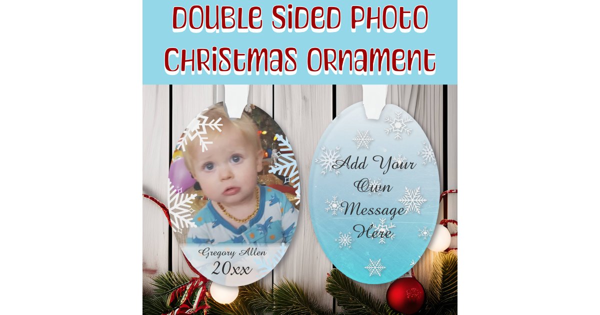 Personalized Child's Photo Christmas Keepsake Ornament | Zazzle