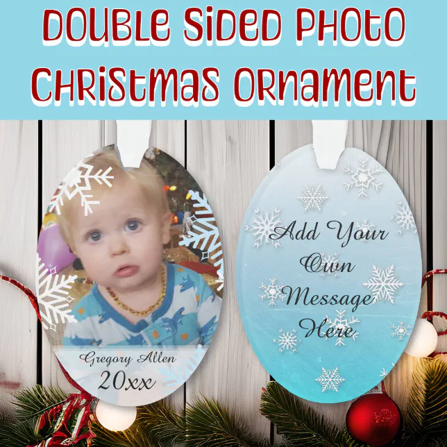 Personalized Child's Photo Christmas Keepsake Ornament | Zazzle