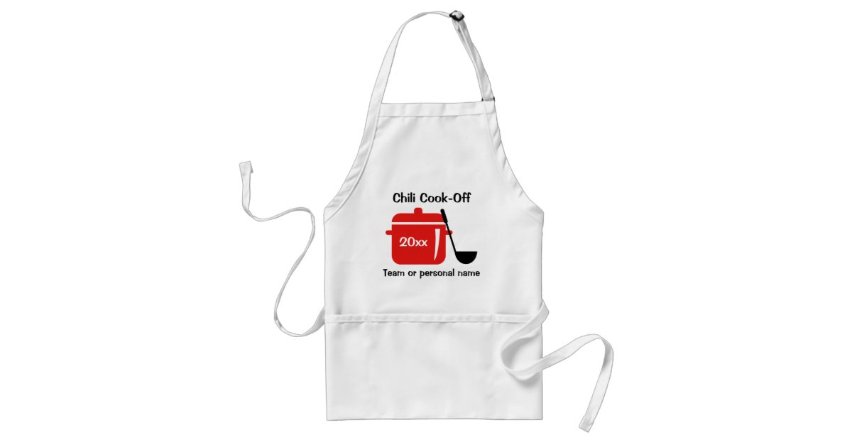 Personalized Chili Cook-Off Adult Apron | Zazzle