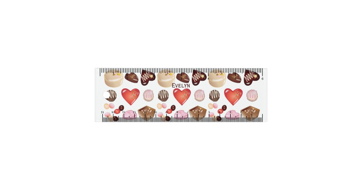 Personalized Chocolate Candy Ruler | Zazzle