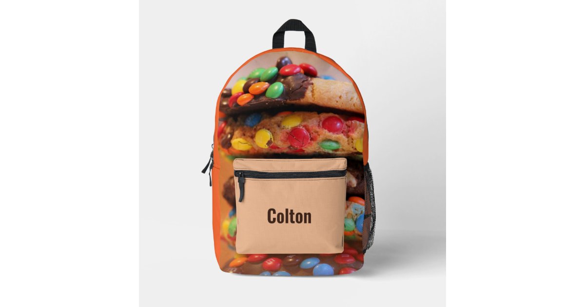 Personalized Chocolate Temptation Printed Backpack | Zazzle