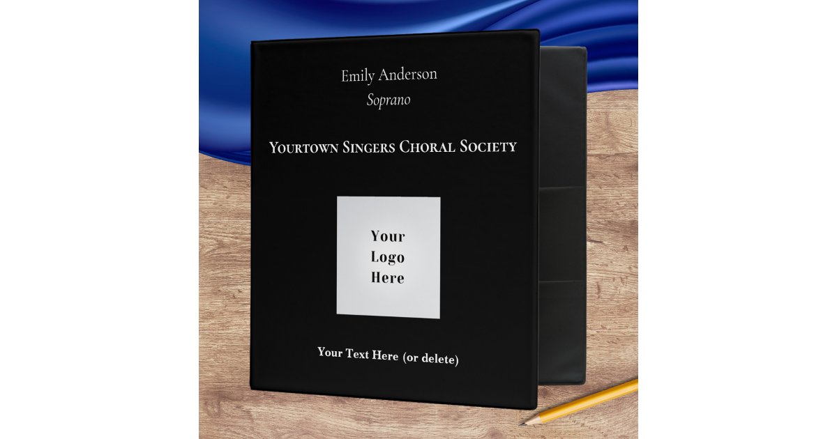 Personalized Choir Logo Folder Sheet Music Binder | Zazzle