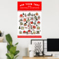 Personalized Christmas Advent Calendar Poster | Zazzle