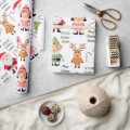 Personalized Christmas Characters Wrapping Paper Zazzle