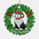 Personalized Christmas Elf Sheepadoodle Ceramic Ornament | Zazzle