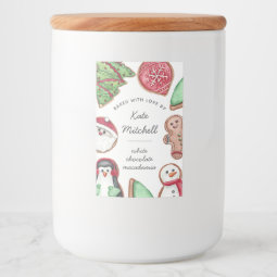 Personalized Christmas Holiday Cookie Baking Food Label | Zazzle