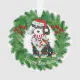 Personalized Christmas Lights Sheepadoodle Acrylic Ornament | Zazzle
