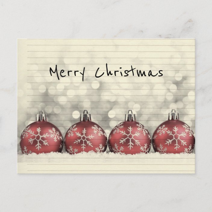 Personalized Christmas Ornaments Notebook Postcard | Zazzle.com