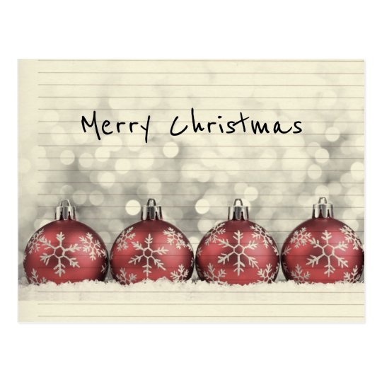 Personalized Christmas Ornaments Notebook Postcard | Zazzle.com