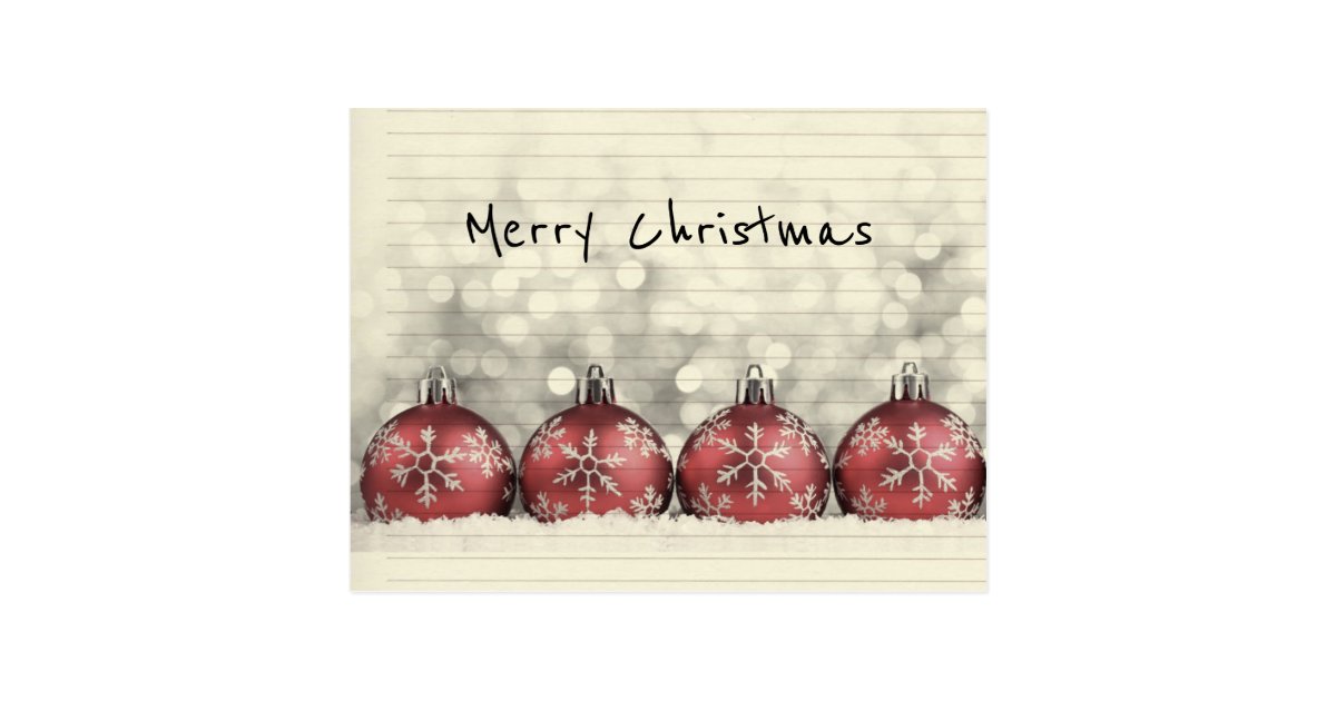 Personalized Christmas Ornaments Notebook Postcard | Zazzle.com