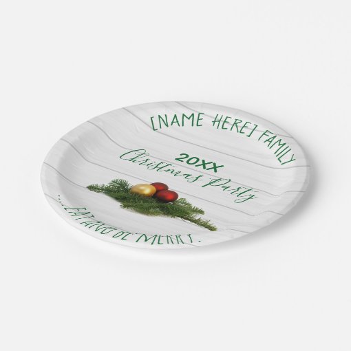 Personalized Christmas Plates - Christamas Party | Zazzle