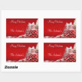 Personalized Christmas Stickers/Gifts Rectangular Sticker | Zazzle