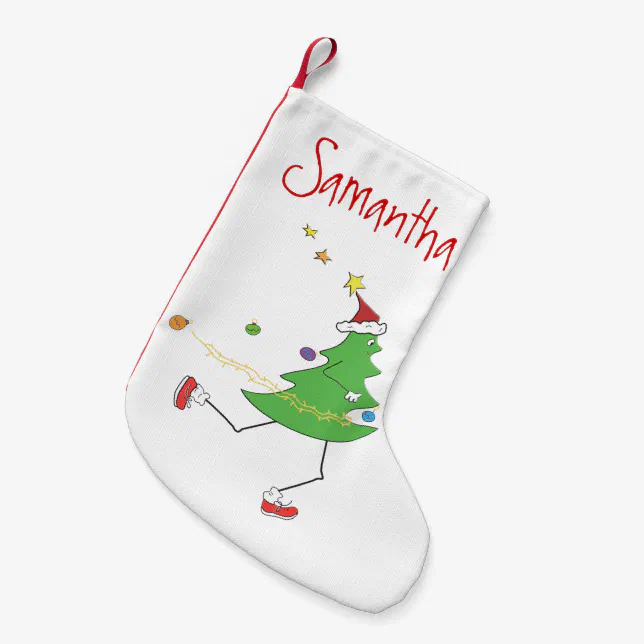 Personalized Christmas Tree Runner © Stocking | Zazzle