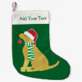 Personalized Christmas Yellow Lab Holiday Dog Small Christmas Stocking ...