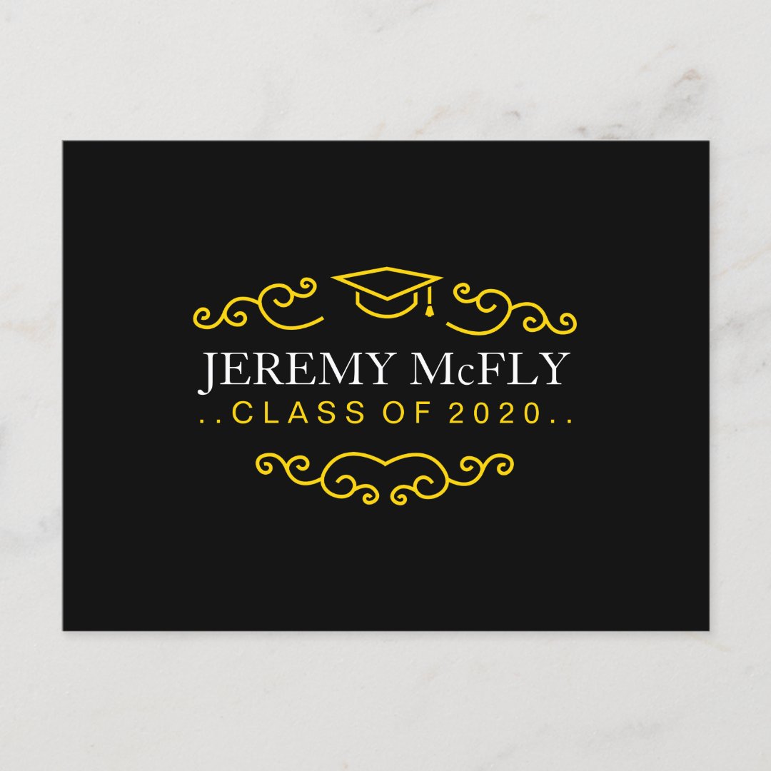 Personalized Class Graduation Announcement Postcard | Zazzle