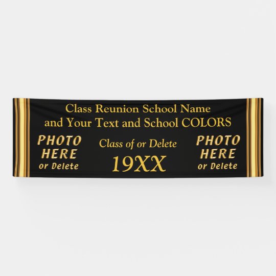 PERSONALIZED Class Reunion Banner in Your COLORS | Zazzle.com