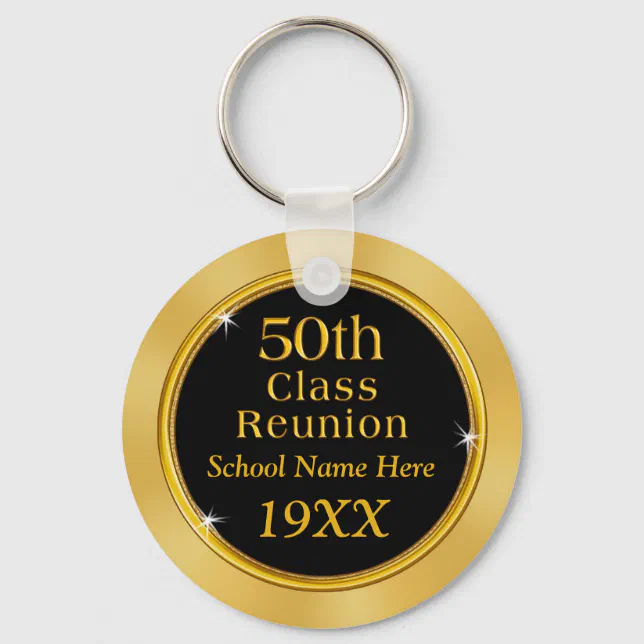 Personalized Class Reunion Gift Ideas, Your COLORS Keychain | Zazzle