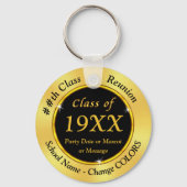 Personalized Class Reunion Keychains, Any YEAR Keychain | Zazzle
