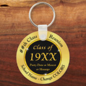 Personalized Class Reunion Keychains, Any YEAR Keychain | Zazzle