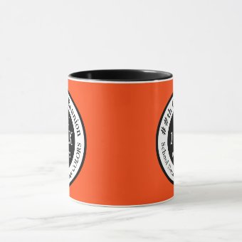 Personalized Class Reunion Mugs, Orange, White Mug | Zazzle