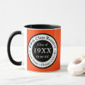 Personalized Class Reunion Mugs, Orange, White Mug | Zazzle