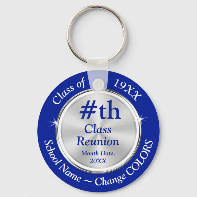 Personalized Class Reunion Party Gift Ideas, Cheap Keychain | Zazzle