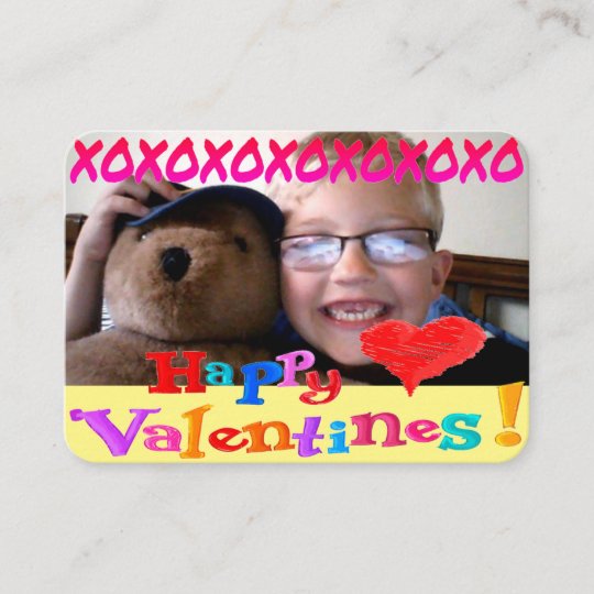Personalized Class Valentines Day Note Card | Zazzle.com