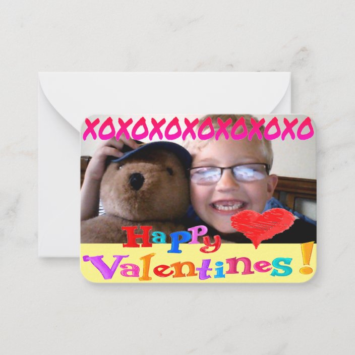 Personalized Class Valentines Day Note Card | Zazzle