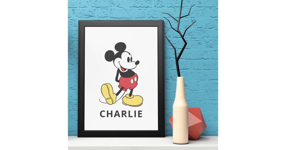 Personalized Classic Mickey Poster | Zazzle